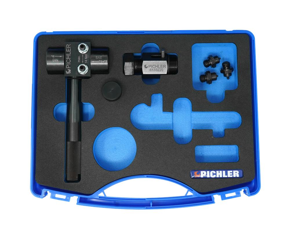 Vehicle brake flaring tool without deburring device, a pipe cutter and ...